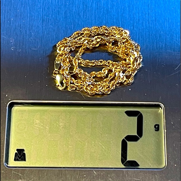 Jewelry | 2 2 Grams 10k Gold Diamondcut Rope Chain Brand New | Poshmark